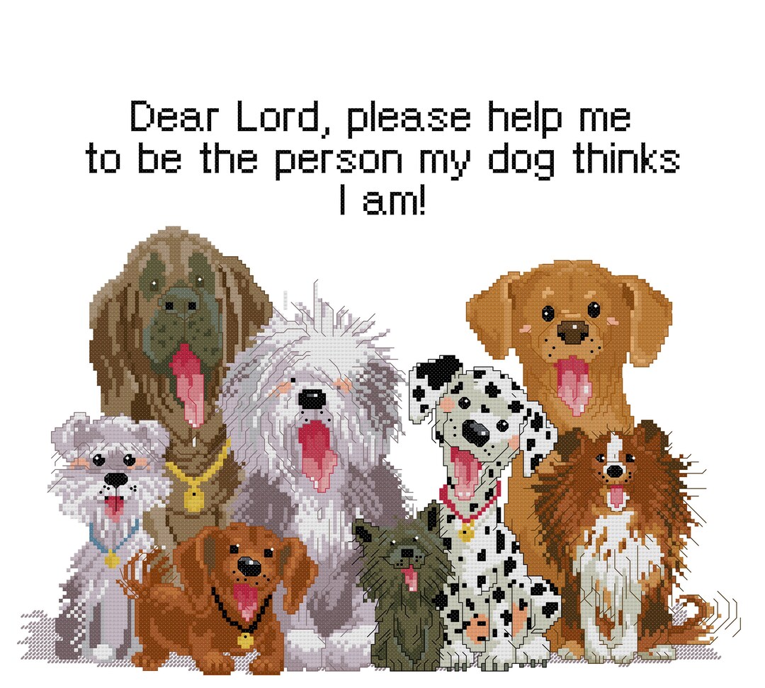 Suzy's Zoo Dogs - Cross Stitch Pattern, Modern Cross Stitch Chart, Dog ...