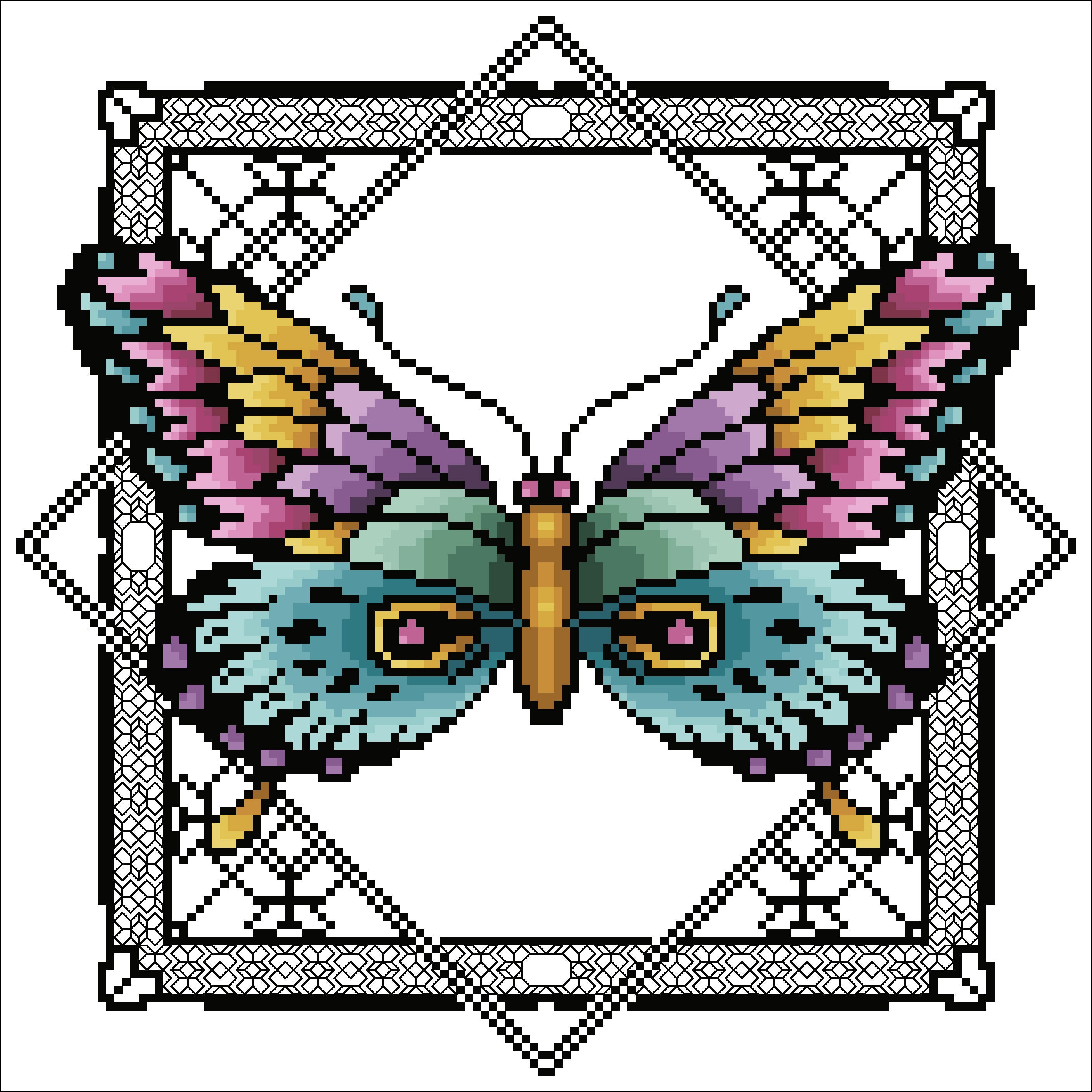 Butterfly Cross Stitch Pattern Counted Cross Stitch Chart - Etsy