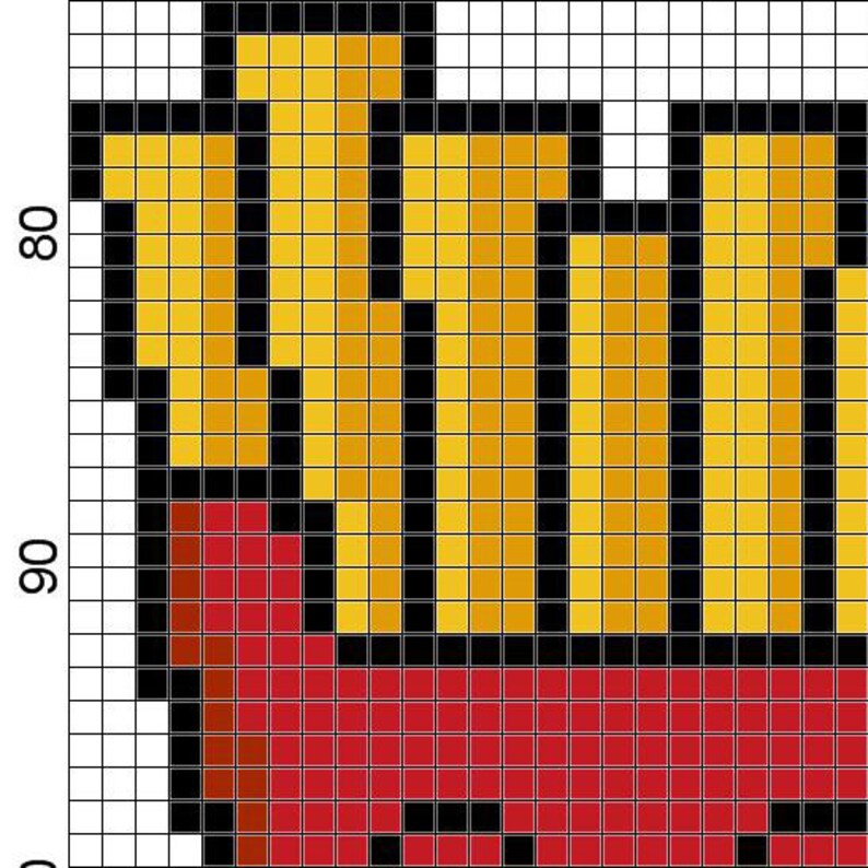There's no WE in fries funny food counted cross stitch | Etsy