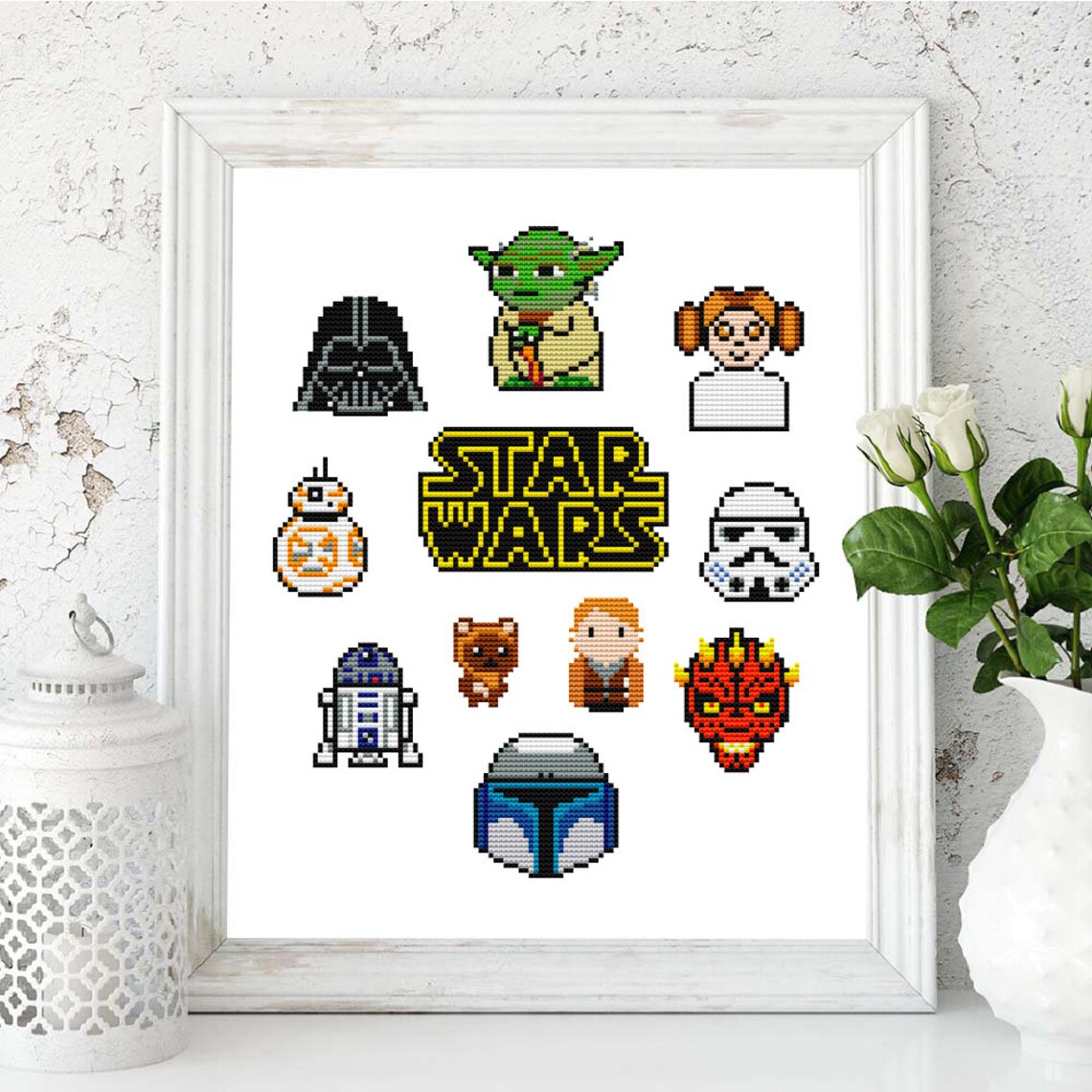 Star Wars Cross Stitch Pattern PDF / Darth Vader Cross Stitch - Etsy