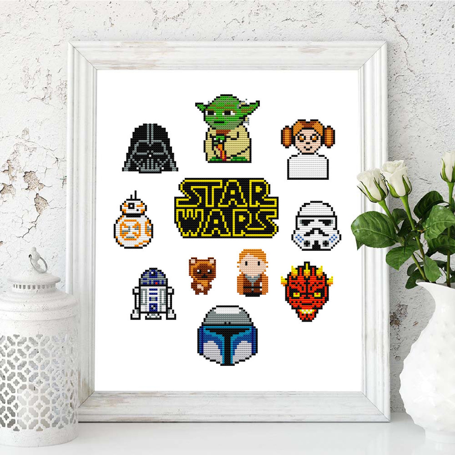 Star Wars Cross Stitch Pattern PDF / Darth Vader Cross Stitch - Etsy