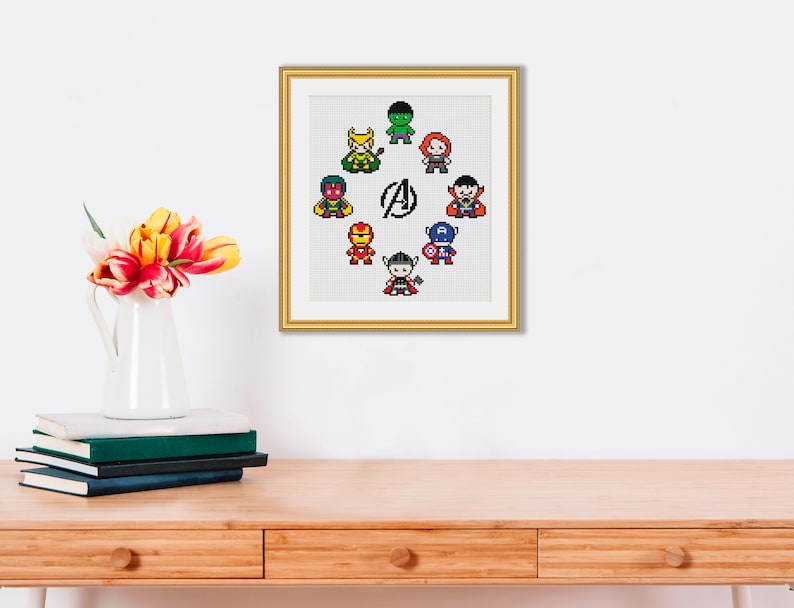Buy Avengers Cross Stitch Pattern PDF / Marvel Comics Superheroes ...