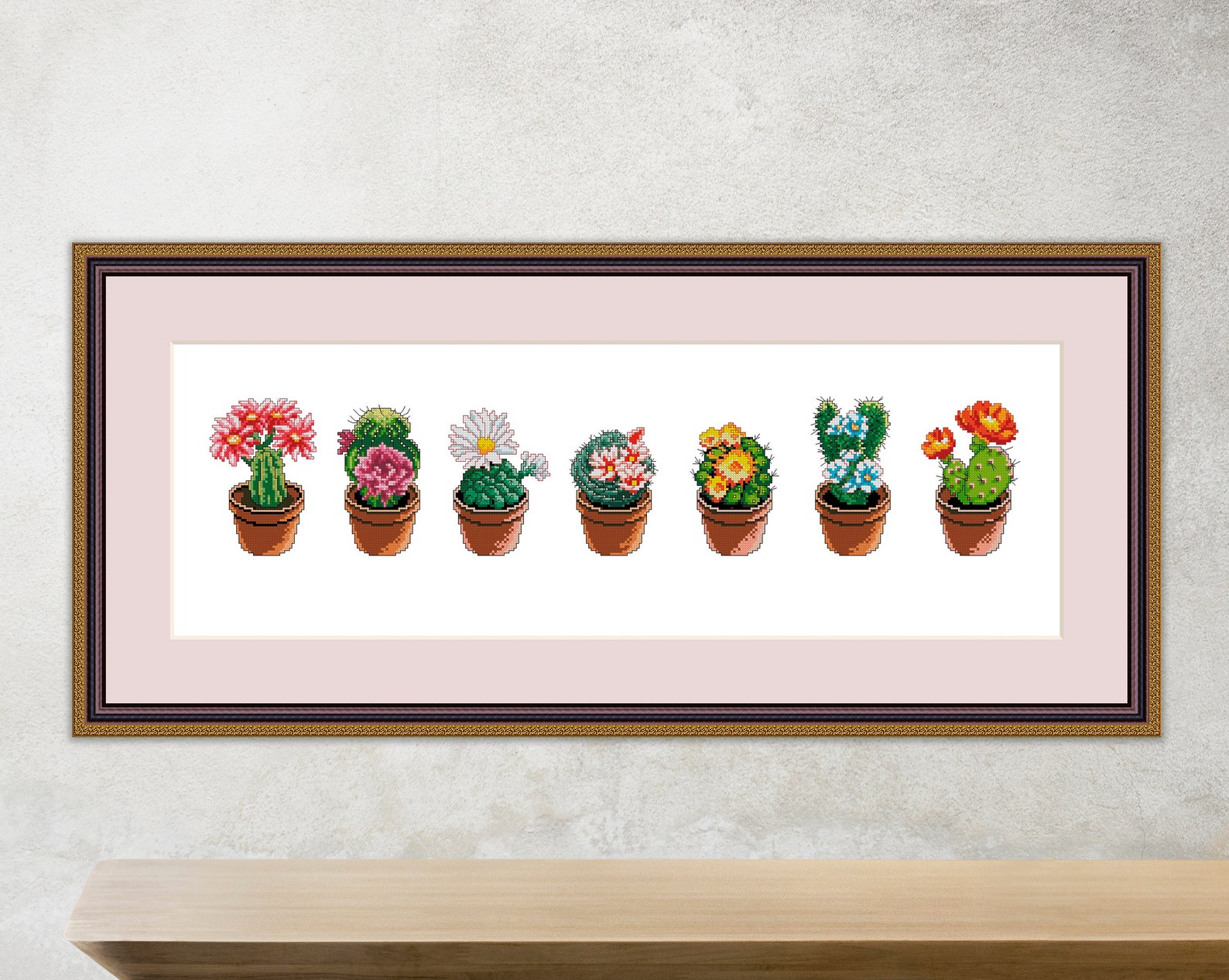 Cacti Counted Cross Stitch Pattern Plant Cross Stitch - Etsy