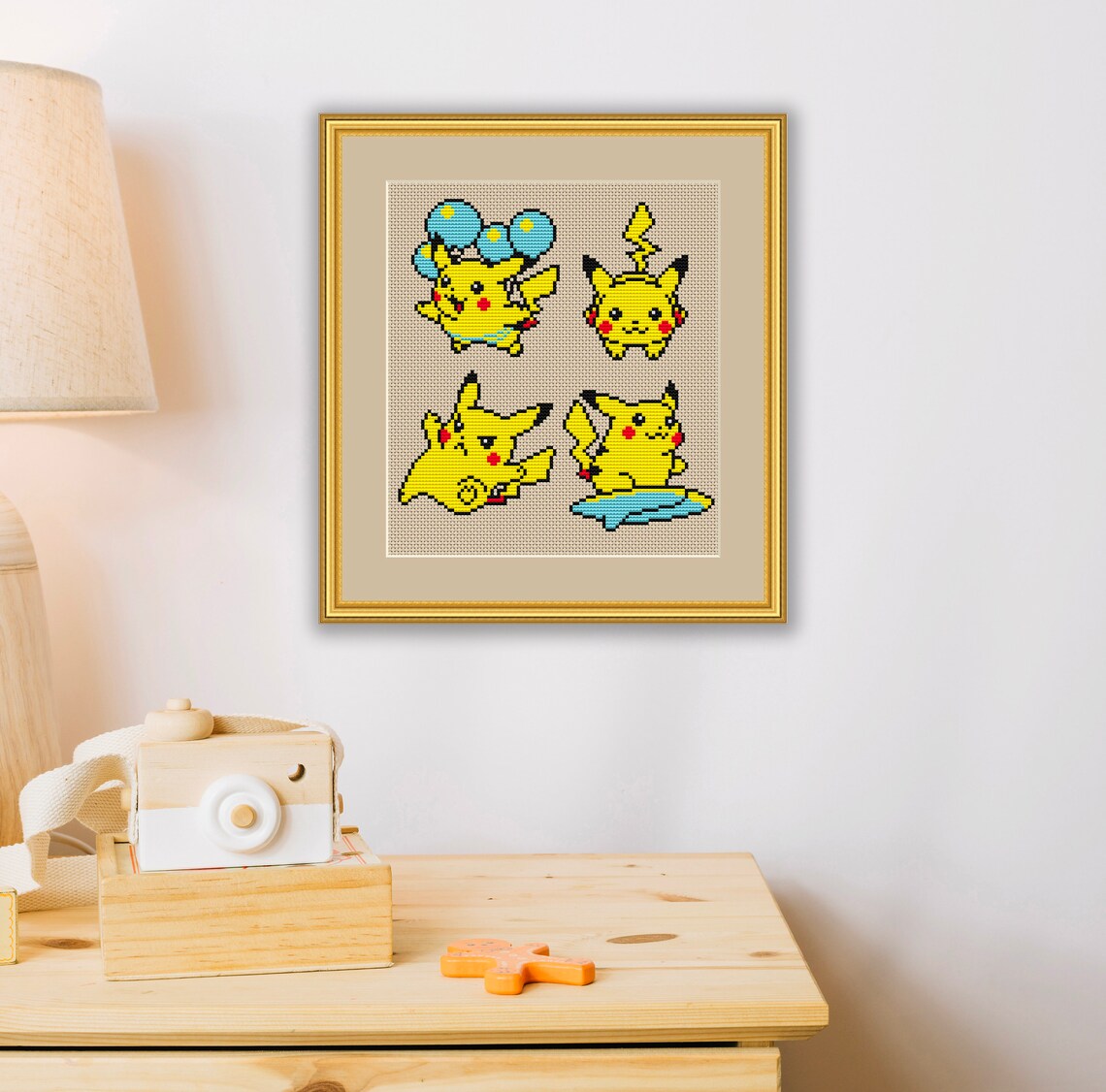 POKÉMON Pikachu Cross Stitch Pattern Modern Cross Stitch | Etsy
