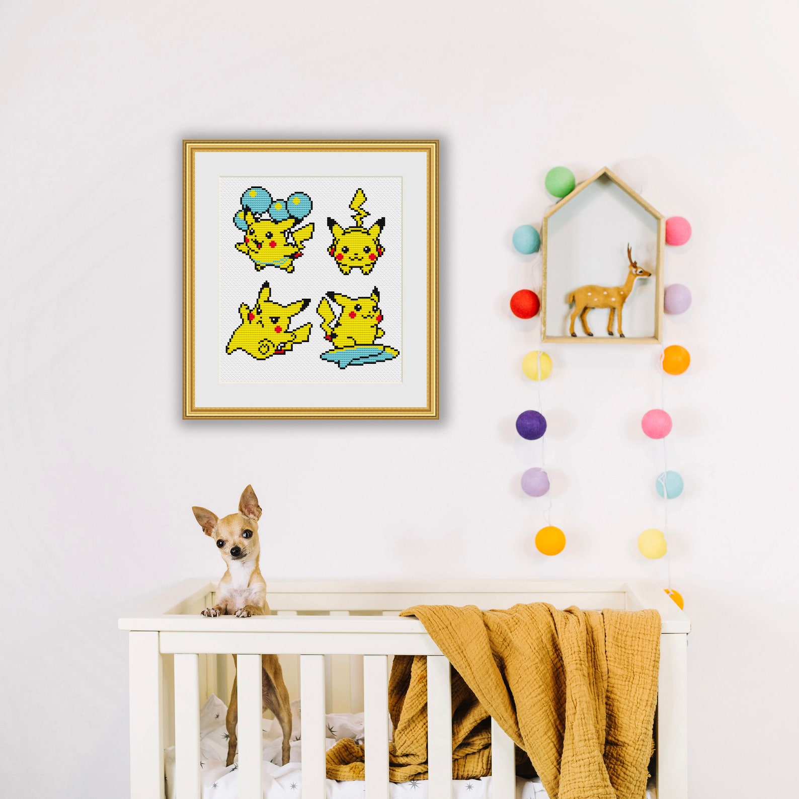 POKÉMON Pikachu Cross Stitch Pattern Modern Cross Stitch | Etsy