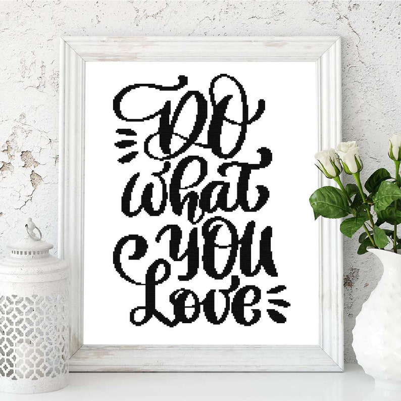 Set of 4 Motivational Quote Cross Stitch Patterns, Easy Cross Stitch ...