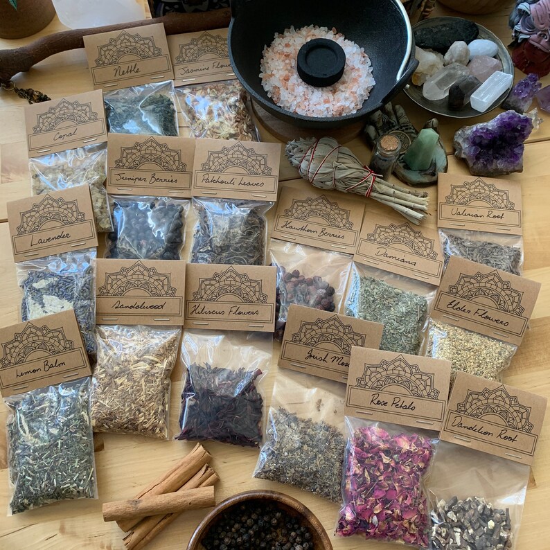 Herbal Apothecary Dried Herbs And Resins Etsy