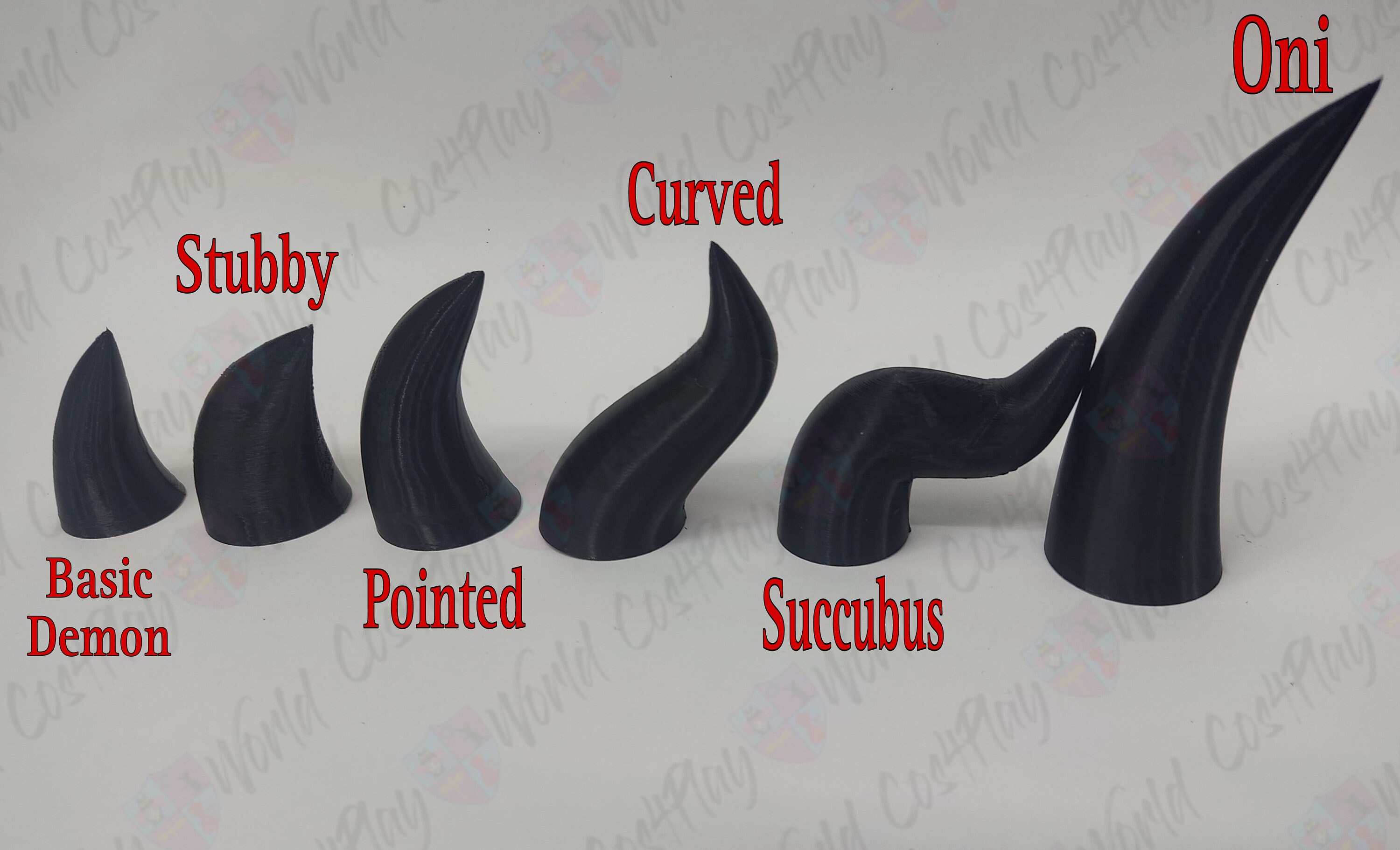 3D Printed Horns Mini Demon Oni Gothic Custom - Etsy