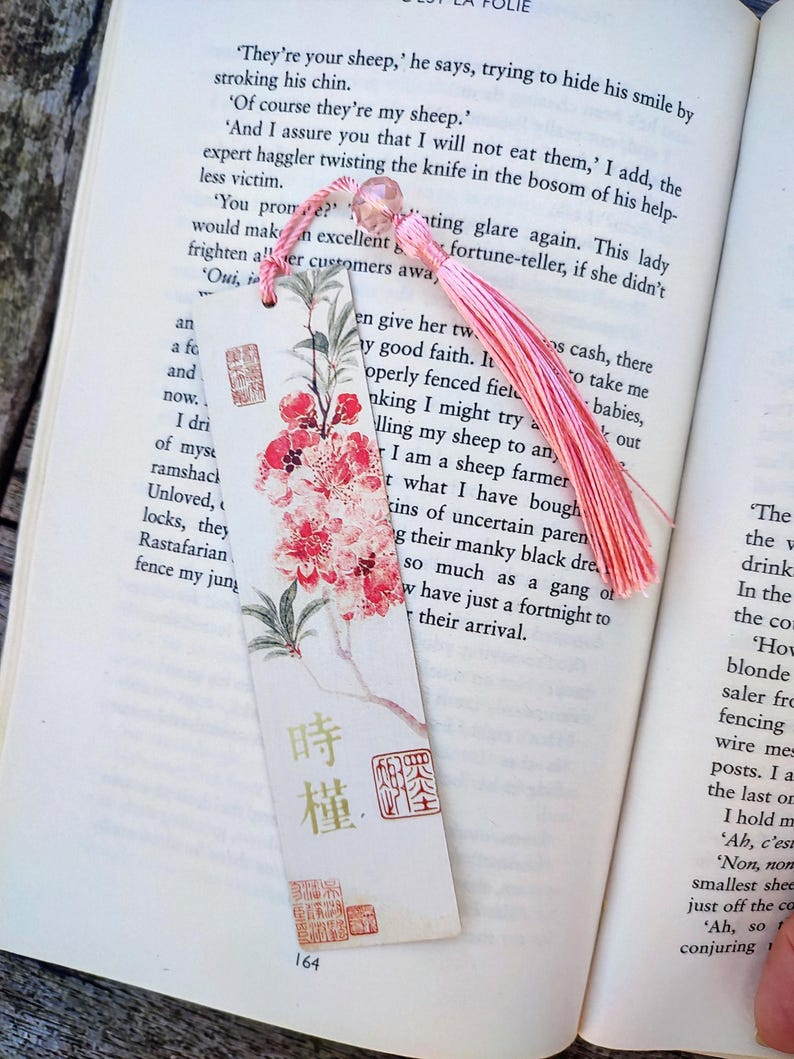 Metal Bookmark Pink Cherry Blossom Shakura Fancy Bookmark Gift for ...