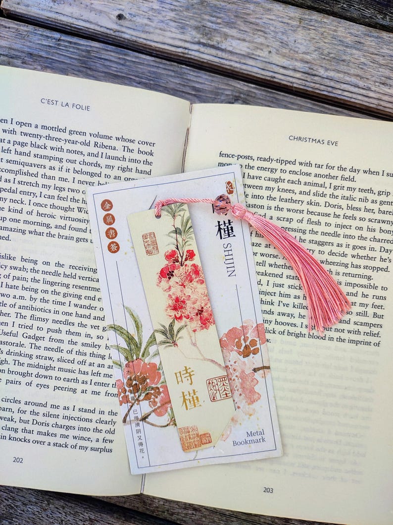 Metal Bookmark Pink Cherry Blossom Shakura Fancy Bookmark Gift for ...