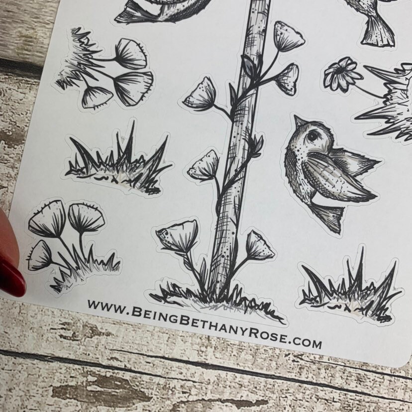 Signpost List bullet Journal Style Planner Stickers BNW004 - Etsy