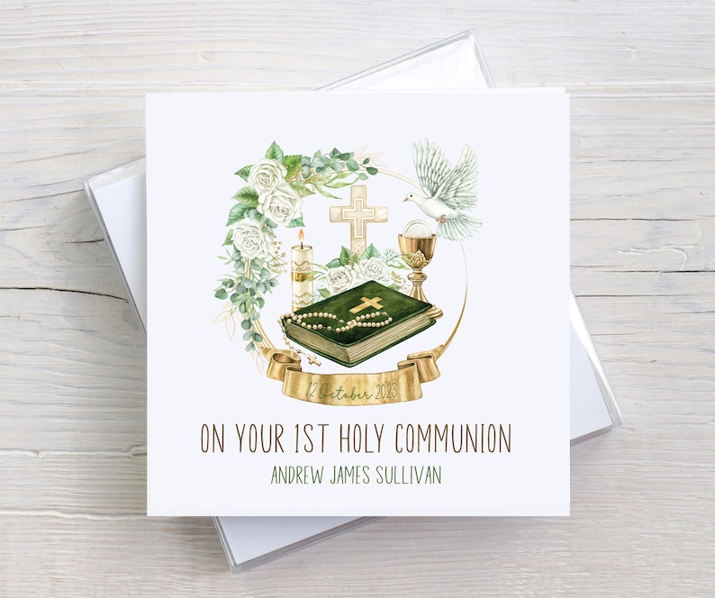 Personalised Holy Communion Card 1st Holy Communion - Etsy