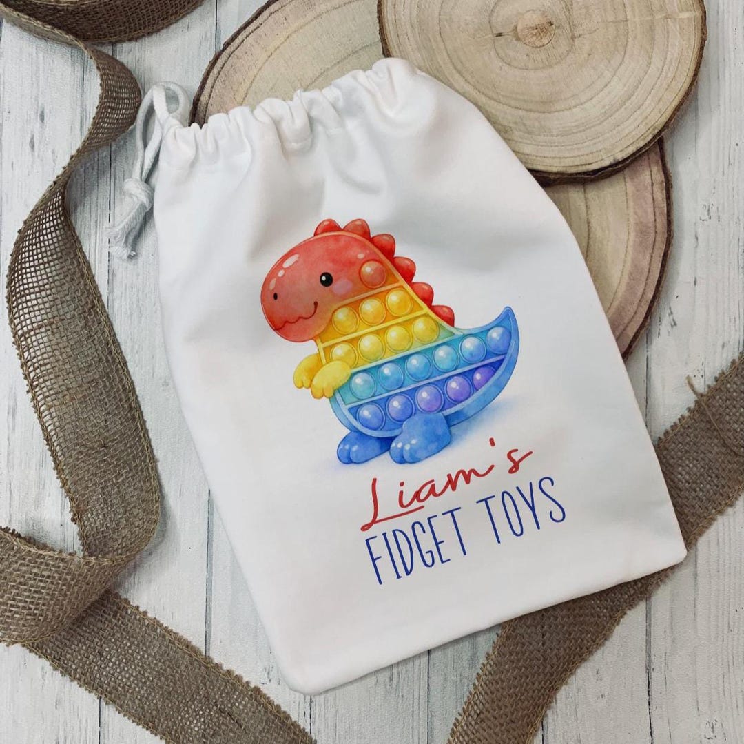 Personalised Fidget Toy Bag | Fidget Toy Storage | Handbag Bag ...