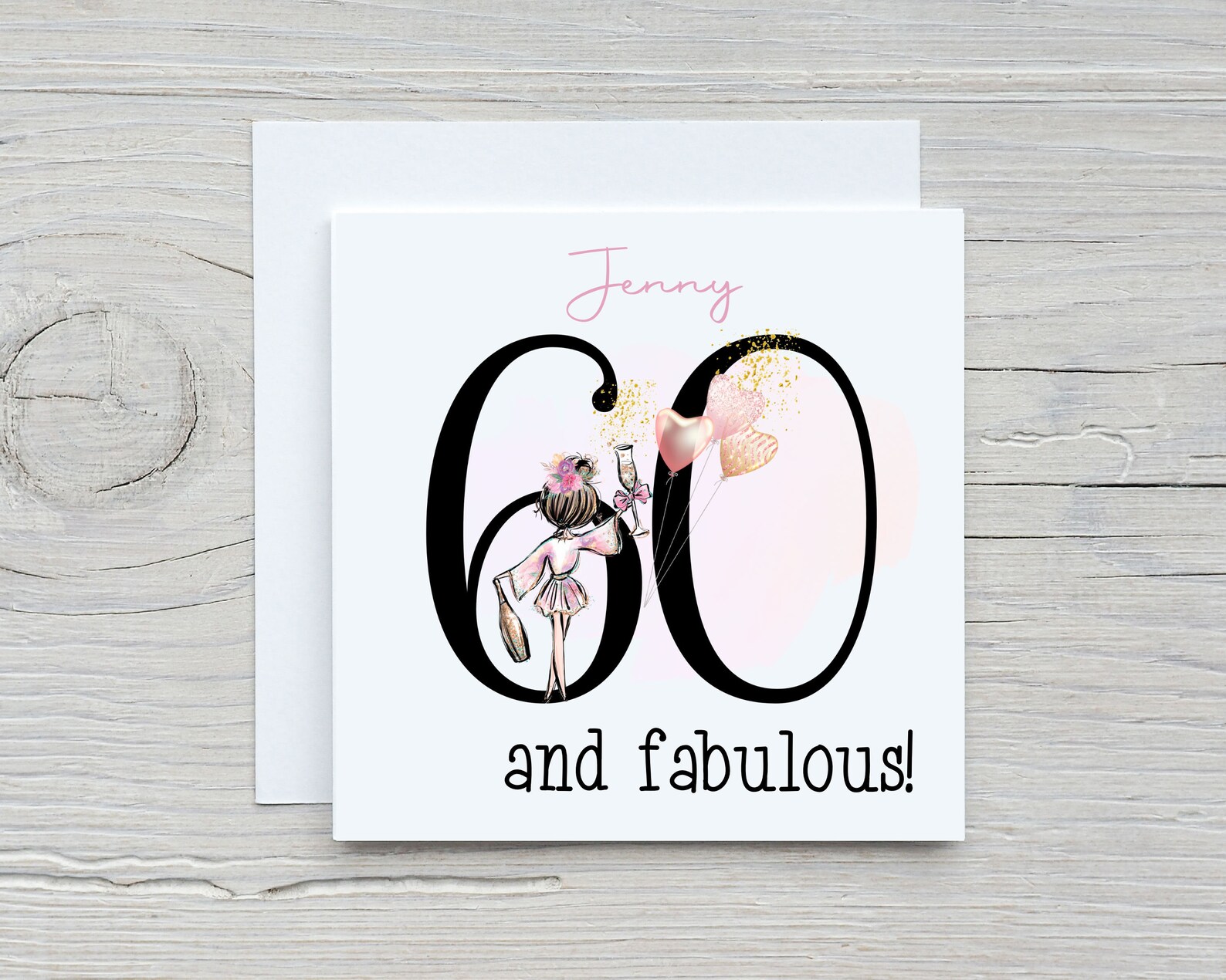 60th Birthday Card Personalised Sixtieth Card - Etsy UK