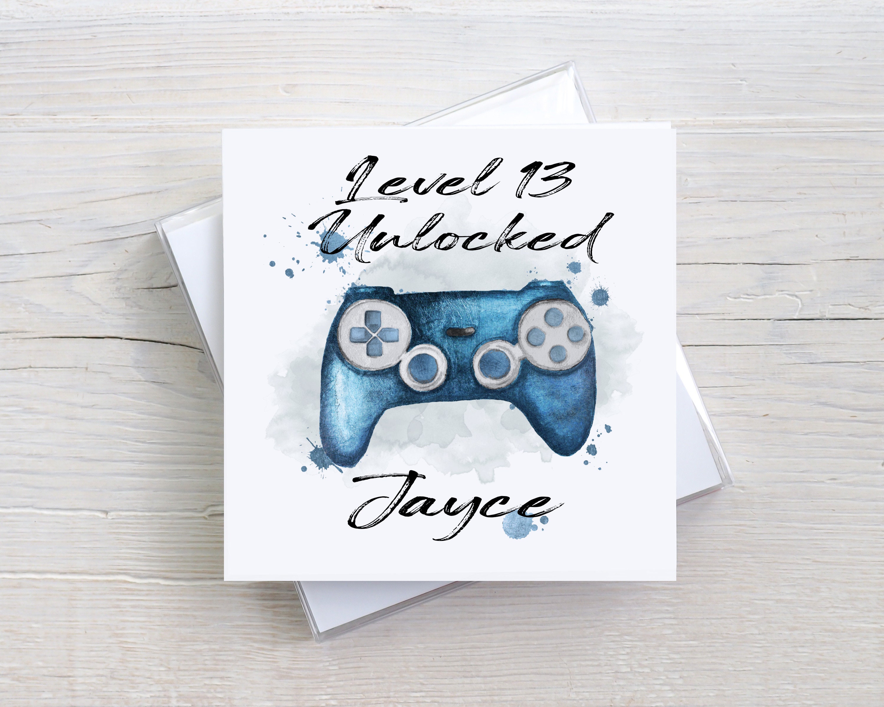 13th Birthday Card Personalised Birthday Card Level 13 | Etsy