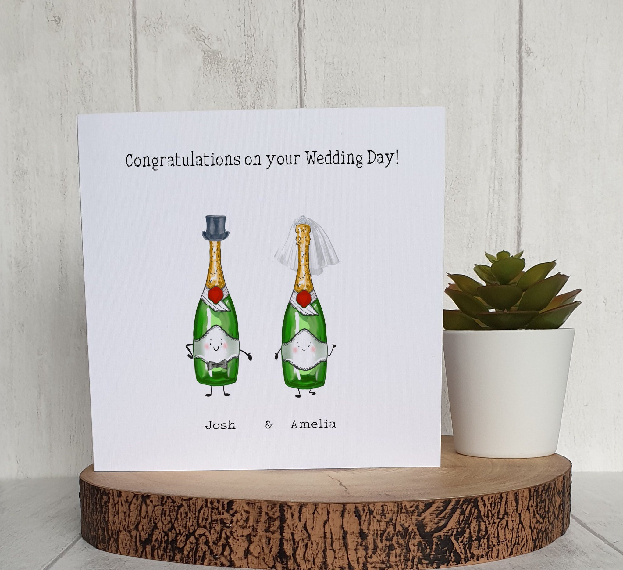 Personalised Same Sex Wedding Card Mrs And Mrs Etsy