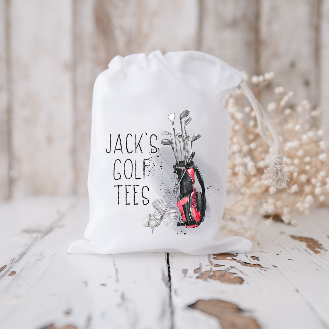 Personalised Golf Tee Bag | Tee Storage | Personalised Golf Gift ...