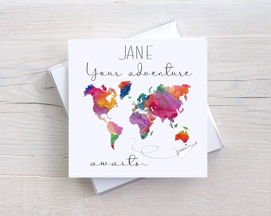 Personalised Emigrating Card You're Moving Good Luck - Etsy