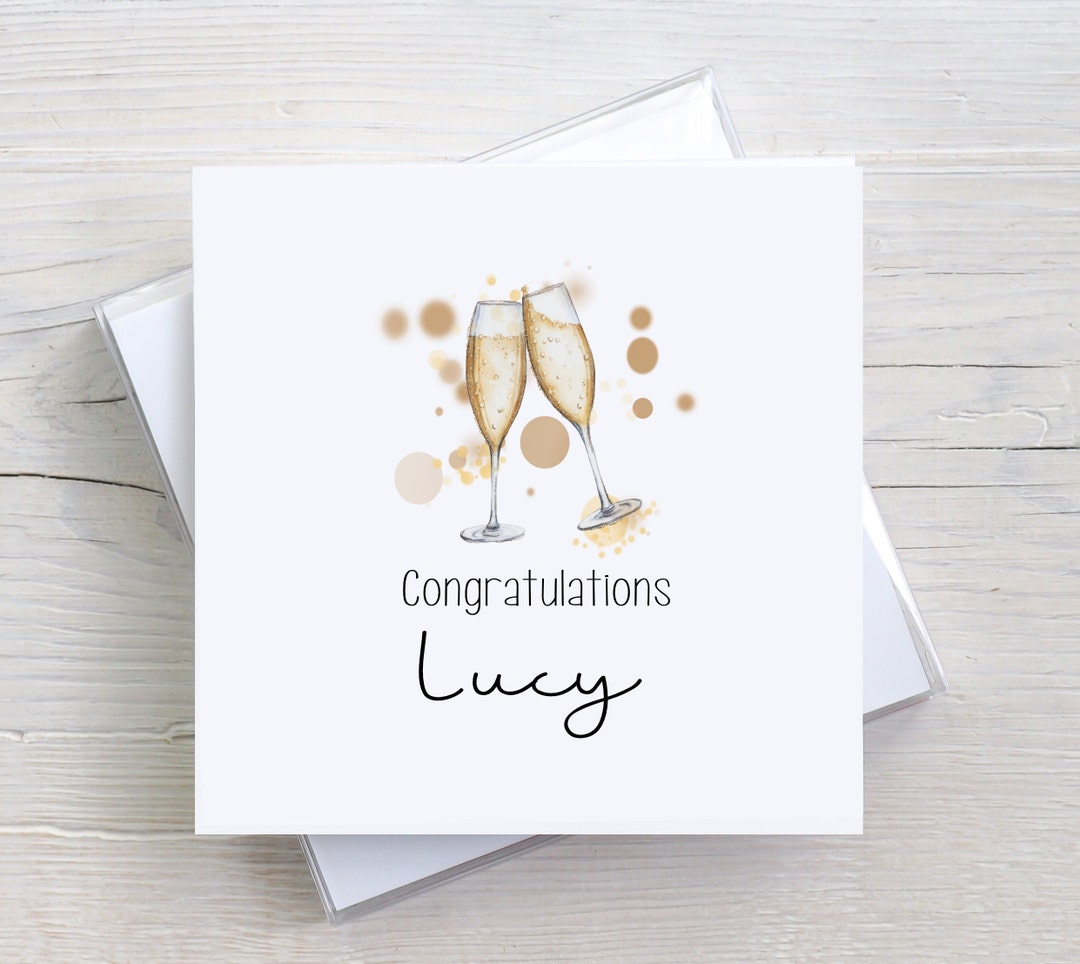 Congratulations Card Personalised Well Done Card Proud of You You Did ...