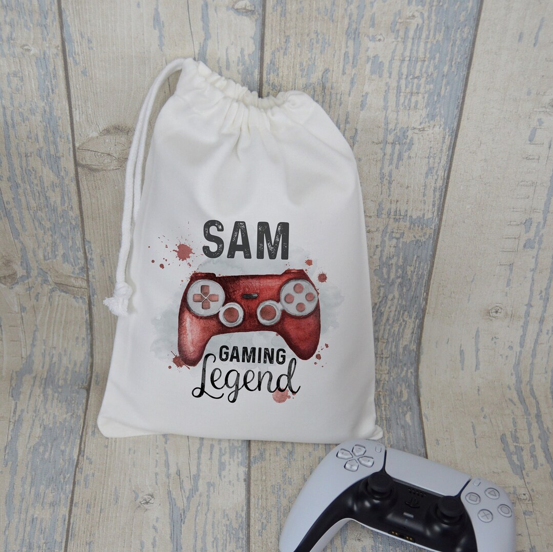 Personalised Gamer Bag Games Controller Storage Gaming Gift Gift for ...