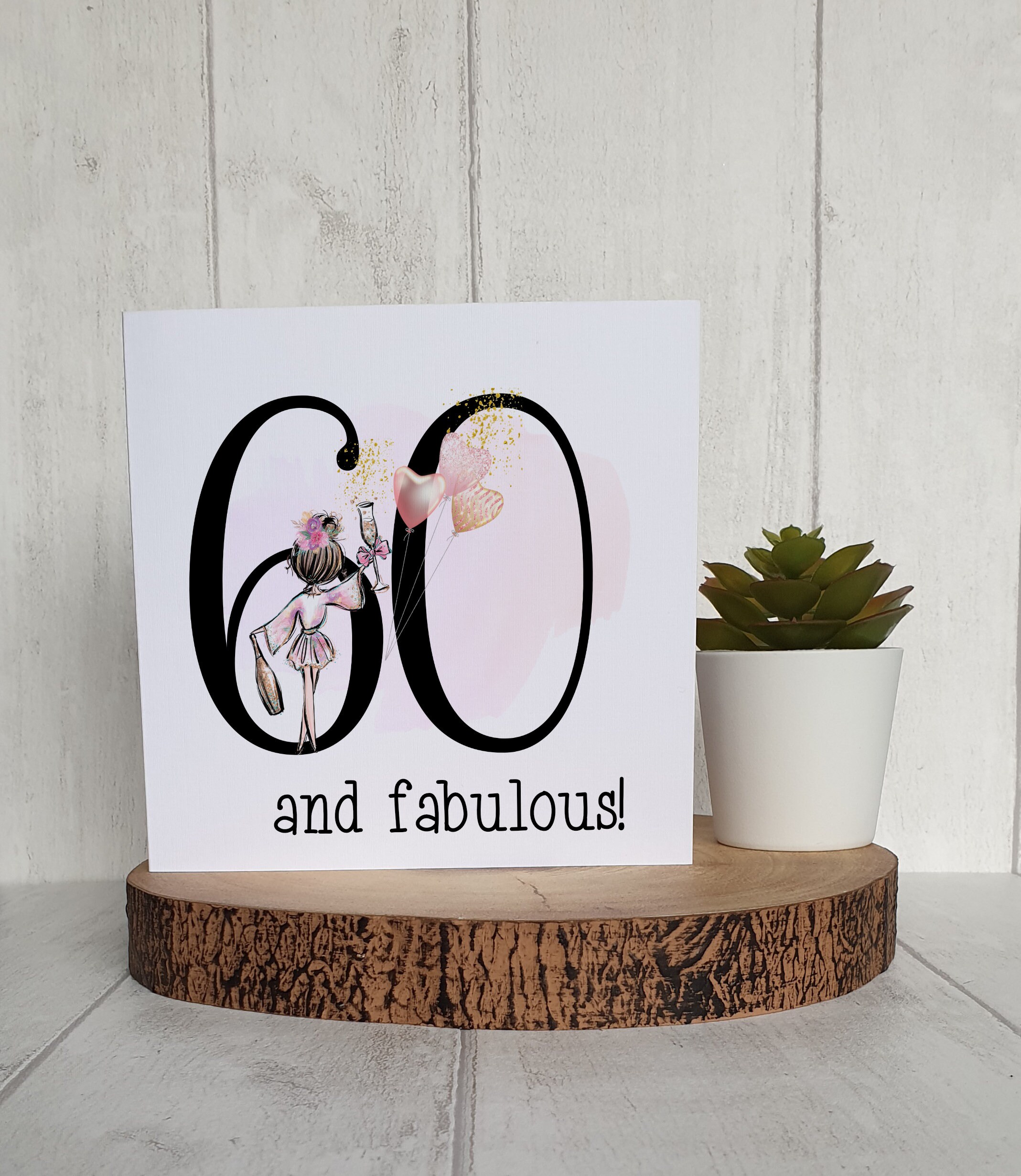 60th Birthday Card Personalised Sixtieth Card - Etsy UK
