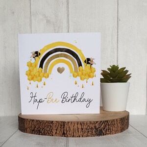 Happy Birthday Card | Hap-bee Birthday | Bee Lover Gift - Etsy UK