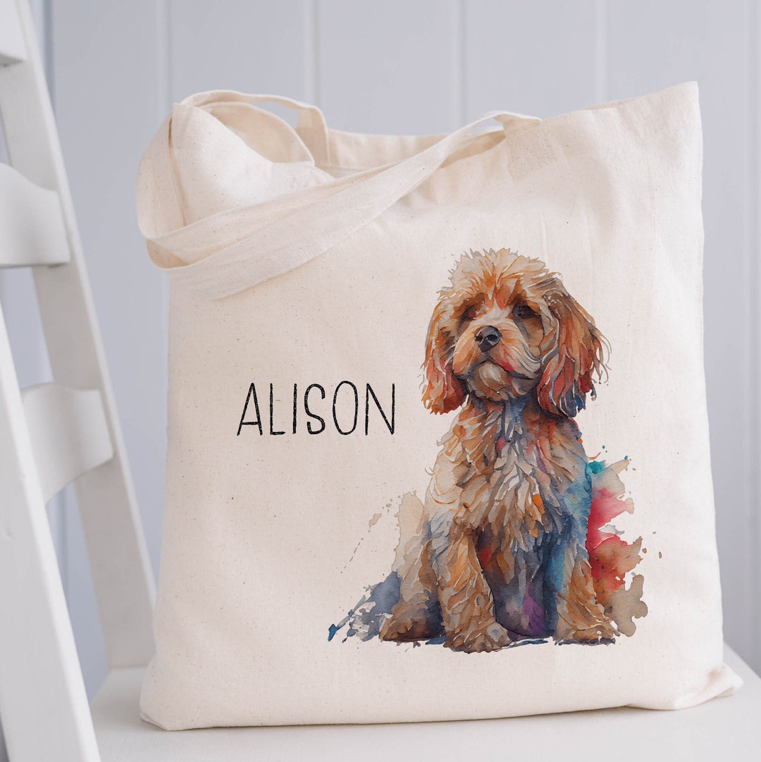 Personalised Cockapoo Tote Bag | Cockerpoo Gift | Cockapoo Lover ...