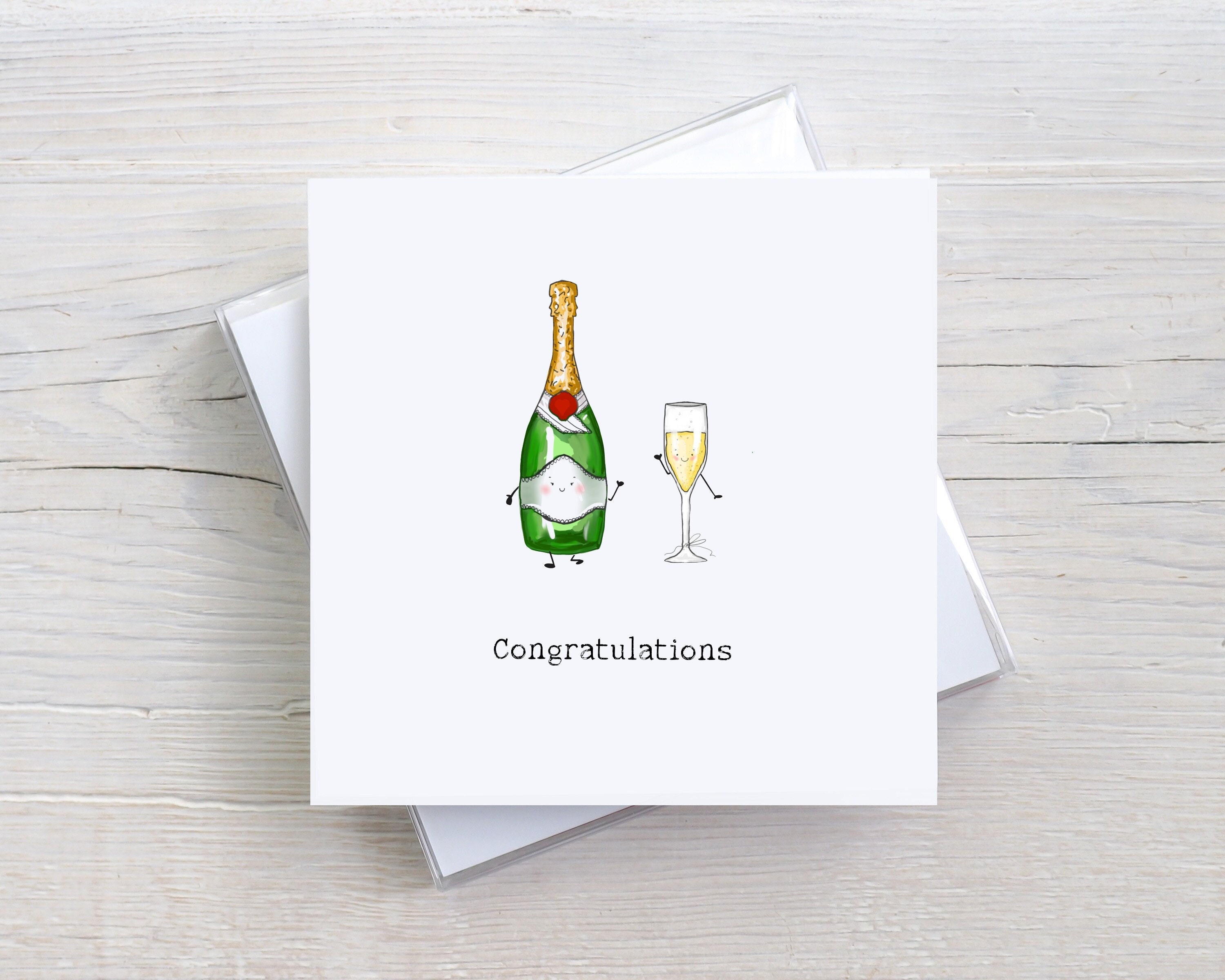Congratulations Card Champagne Celebration - Etsy Canada