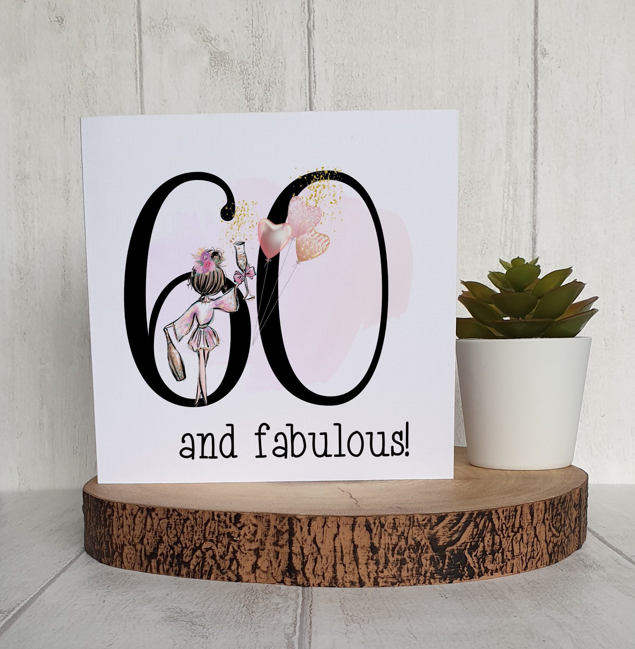 60th Birthday Card Personalised Sixtieth Card - Etsy UK