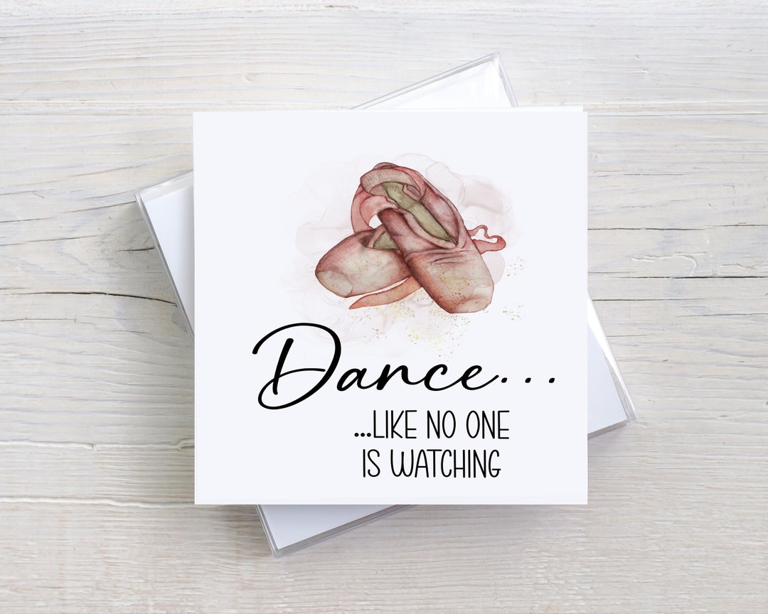 Ballerina Card Dance Lovers Card Personalised Ballet Card - Etsy