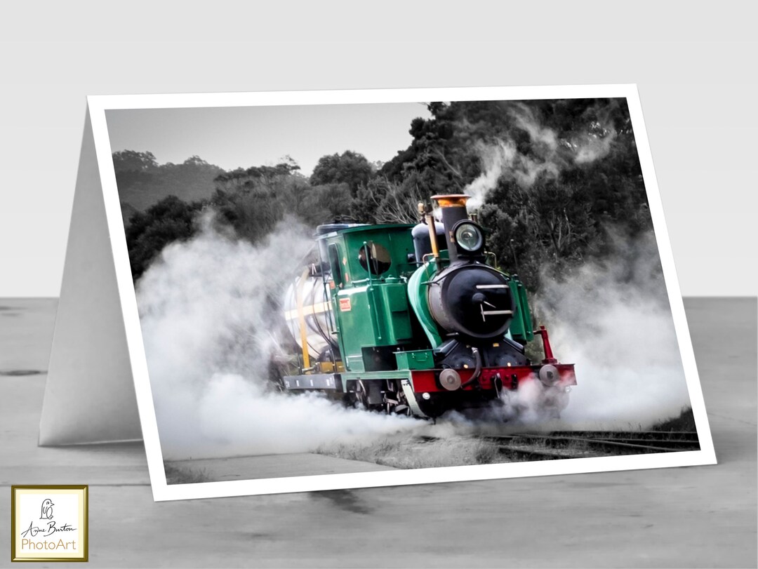 TASMANIAN WILDERNESS RAILWAY Greeting for Train Enthusiasts! High ...