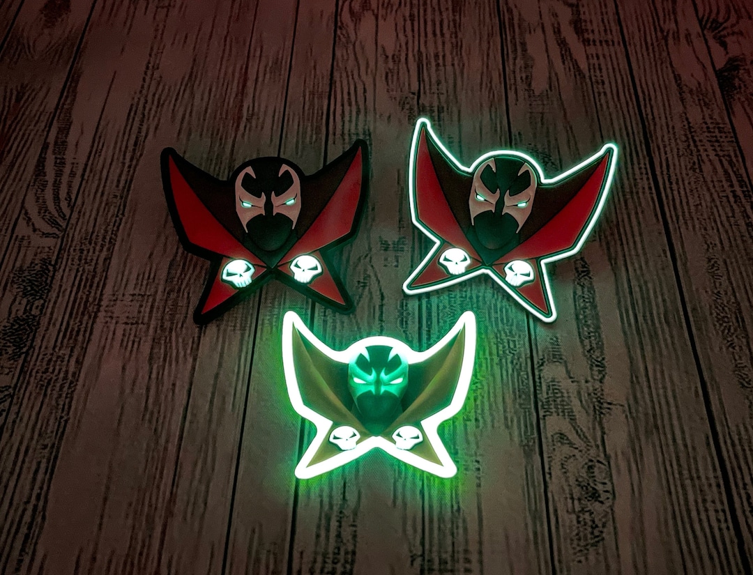 Spawn PVC Patches Collectibles, Iron on and Sew on Glow in the Dark Accents, Classic Spawn Todd ...