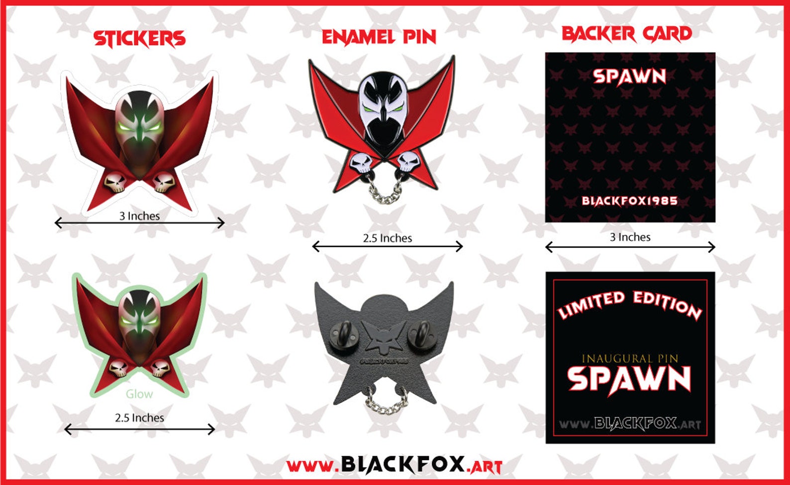 Spawn Limited Edition Collectible Vinyl non Glow Stickers, Todd ...