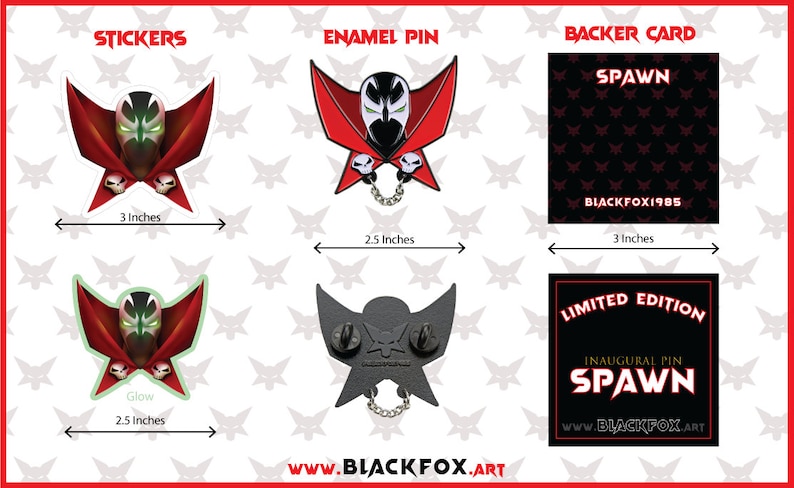 Spawn Limited Edition Collectible Vinyl non Glow Stickers, Todd ...