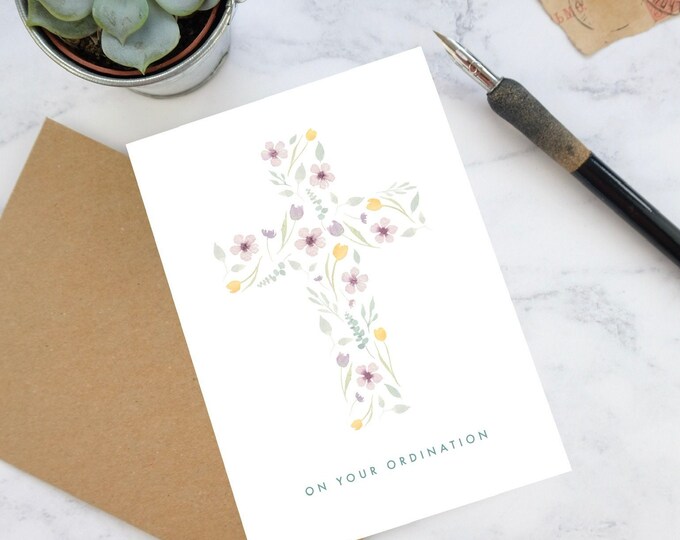 Ordination Blessing Ordination Card Christian Occasion Card Scripture ...