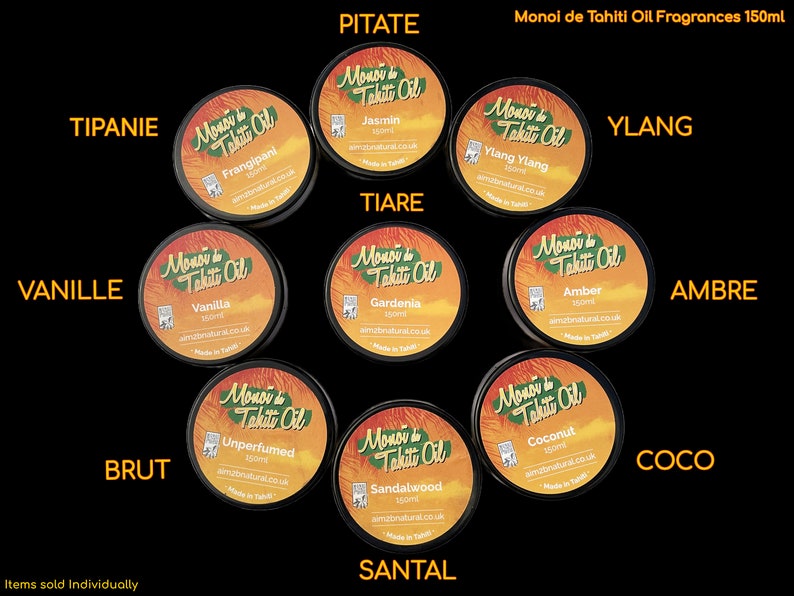 Monoi De Tahiti Oil 75ml Bottle/150ml Jar: Monoi Perfumed Coconut Oil ...