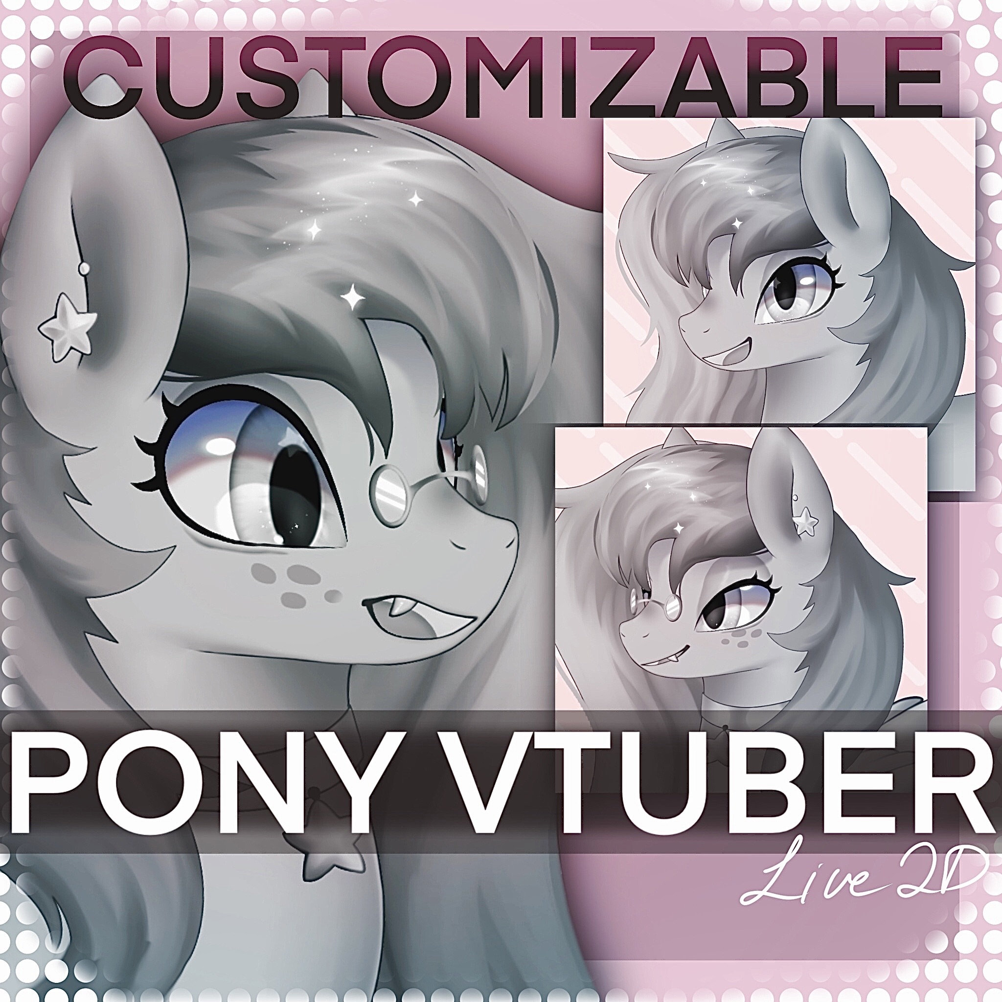 Customizable Pony Vtuber Model (premade, Live2d, for Commercial Use) - Etsy