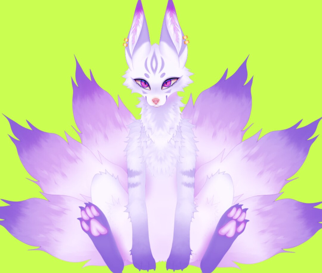 Lavender Kitsune - Etsy
