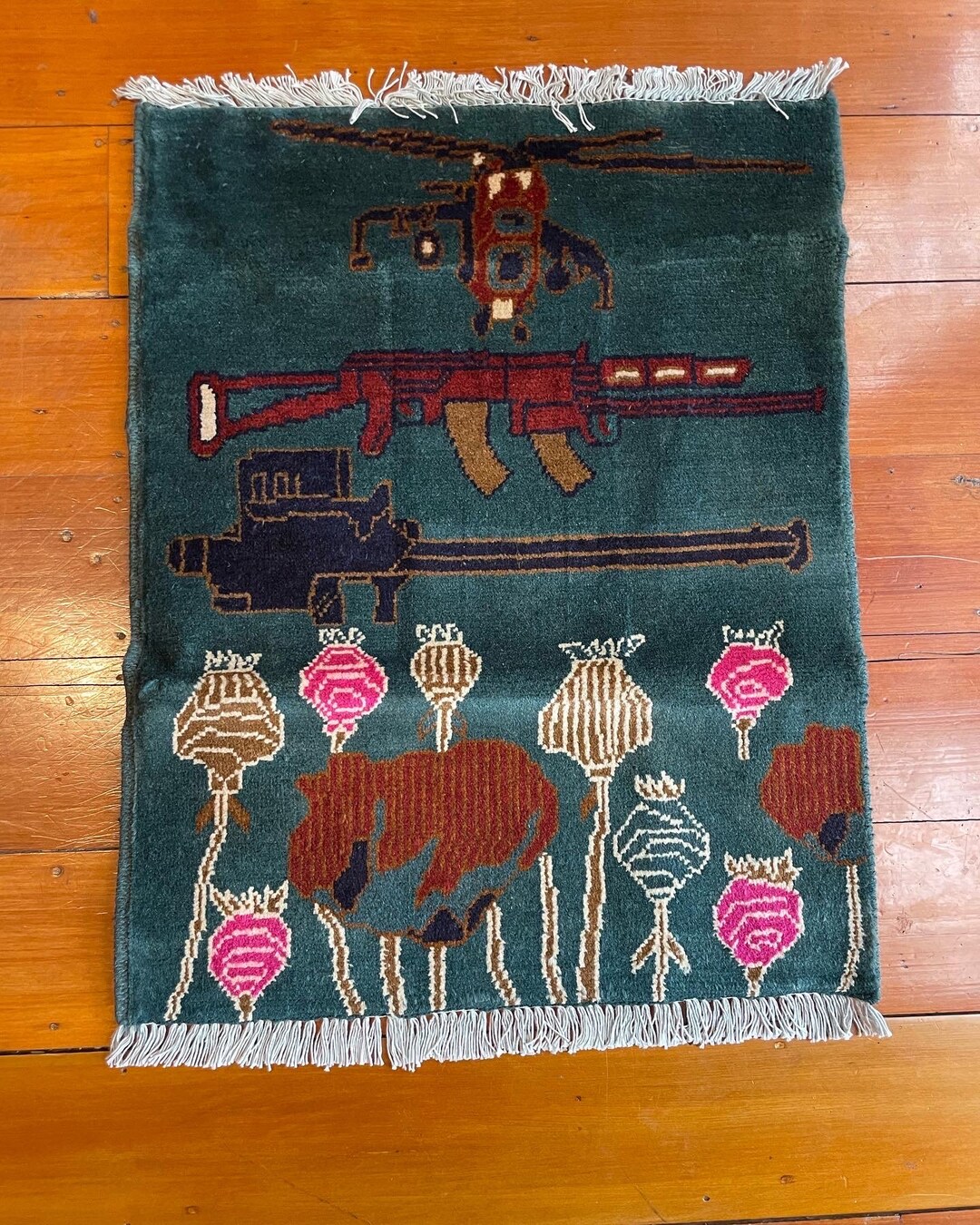 781 Beautifully Handmade Afghan War Rug 81x62cm - Etsy