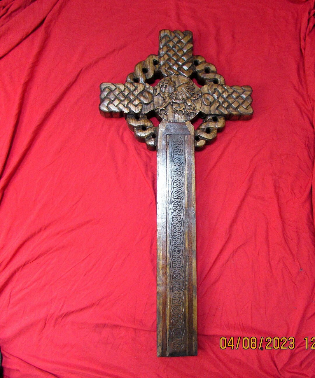 Welsh Dragon Celtic Cross - Etsy