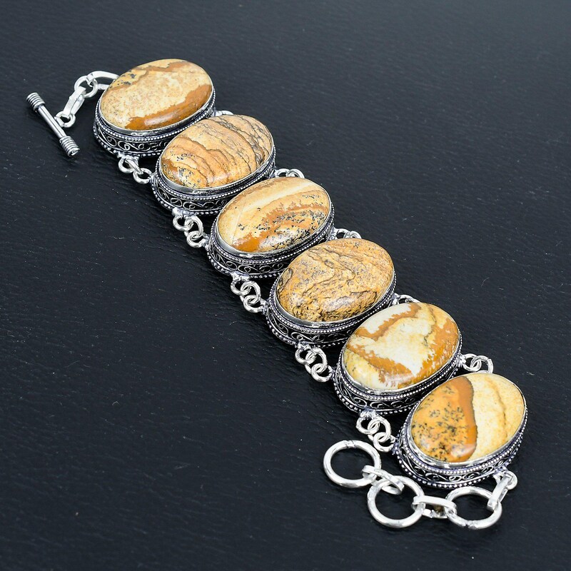 Jasper Bracelet - Etsy