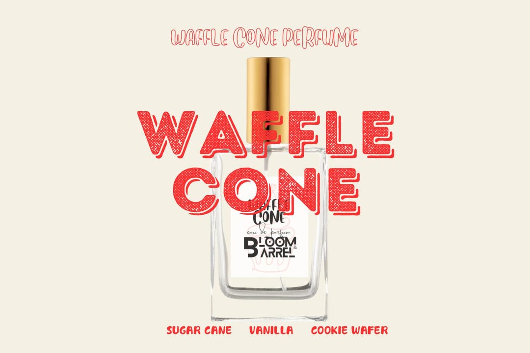 WAFFLE CONE PERFUME Handmade Perfume Spray Unisex Perfume Gourmand ...