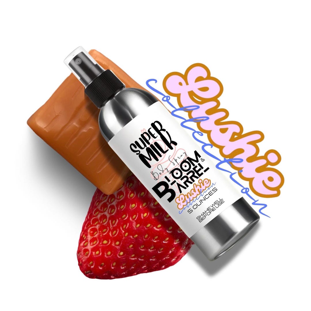 SUPER DUPER MILK Body Spray - Caramel, Strawberry, Lemongrass ...