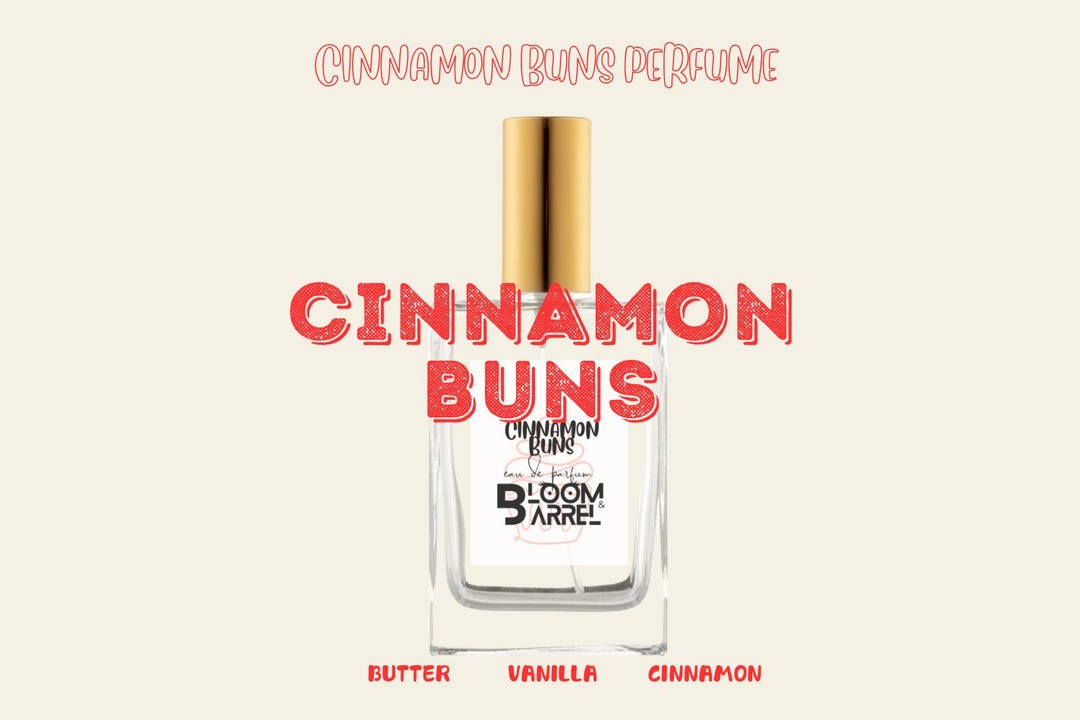 CINNAMON BUNS PERFUME Gourmand Cinnamon Pastry Perfume Handmade Unisex ...