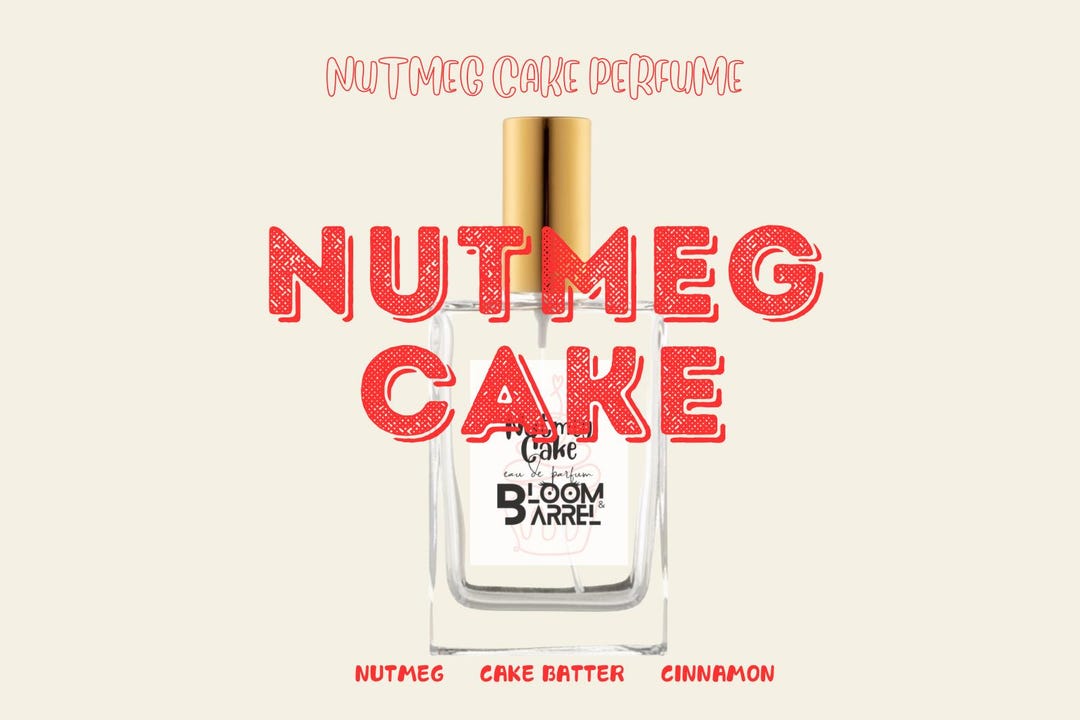 NUTMEG CAKE PERFUME Gourmand Bakery Perfume Handmade Unisex Perfume ...