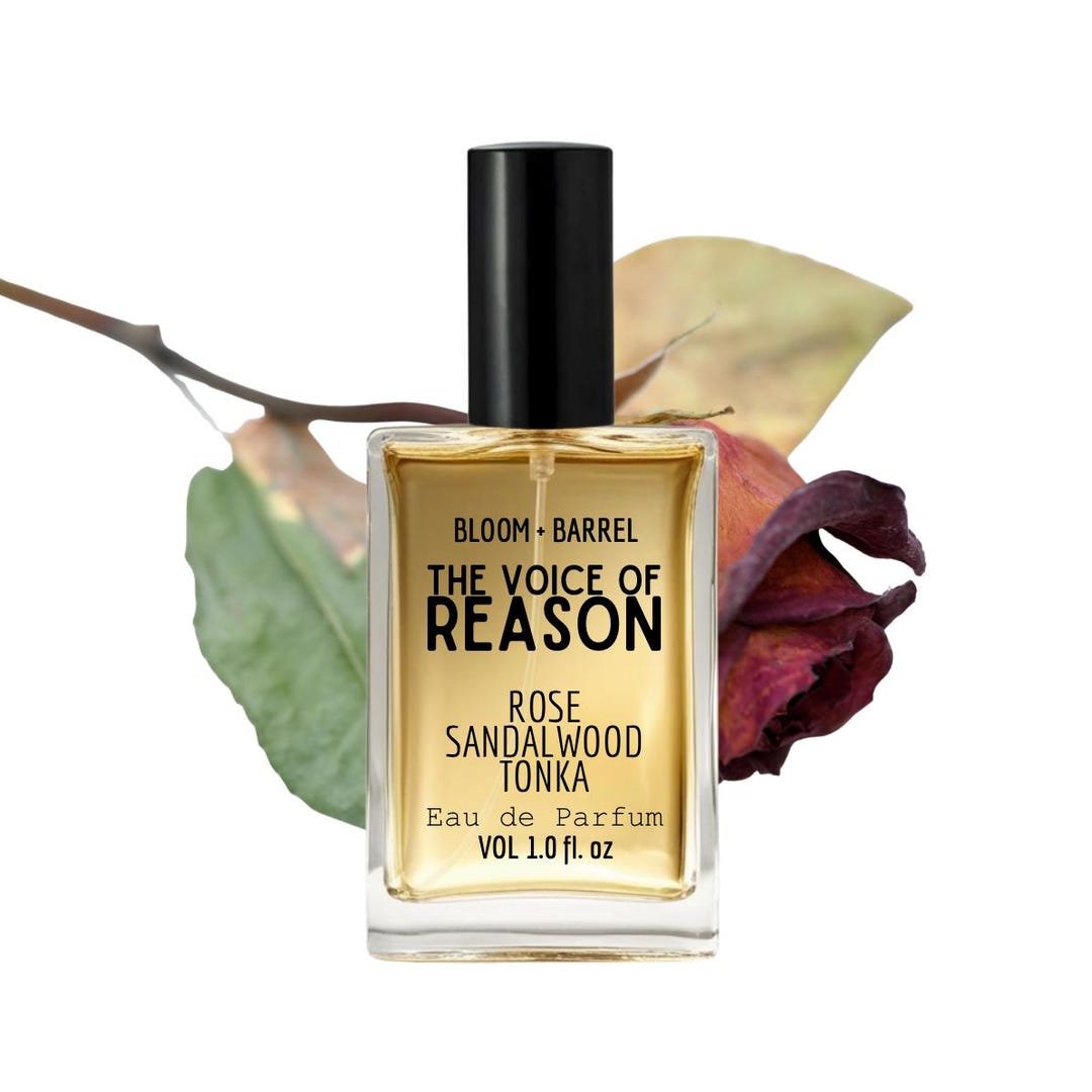 The Voice of Reason Perfume: Rose, Sandalwood & Tonka - Floral Vegan ...