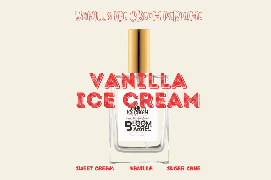 VANILLA ICE CREAM Perfume Gourmand Vanilla Perfume Handmade Unisex ...