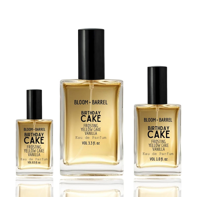 Birthday Cake Gourmand Perfume: Yellow Cake & Vanilla Frosting Scent - Etsy