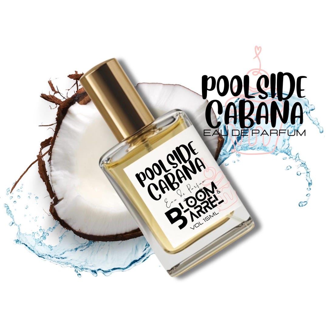 POOLSIDE CABANA Perfume - Chlorine Water, Banana, Coconut Sunscreen ...
