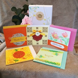 Just a Note Greeting Card Set Card Size - 4" X 3 3/4" - Envelope Size 4 ...